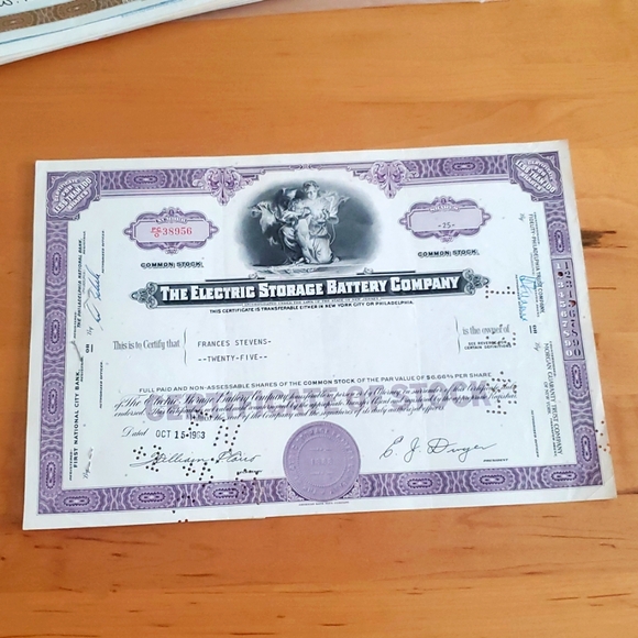 American Bank Note Company | Art | 963 The Electric Storage Battery ...